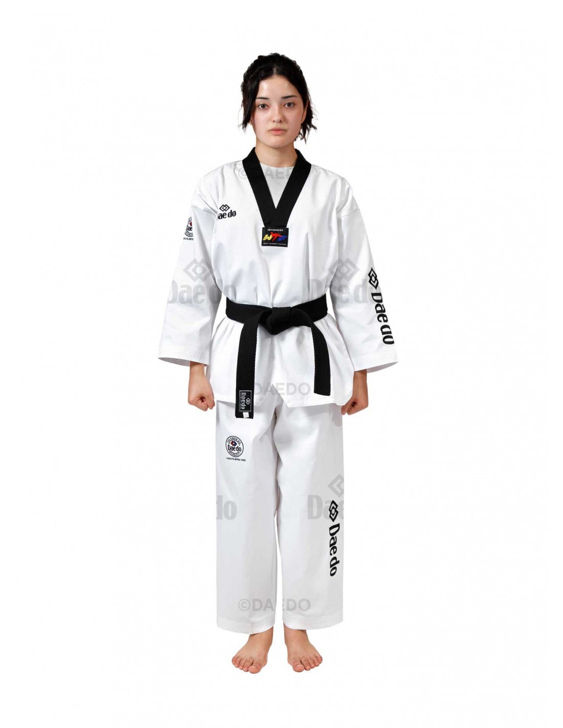 Hattinger Kampfsport Shop - Daedo TA1045 WTF "Seoul" Dobok Black Collar
